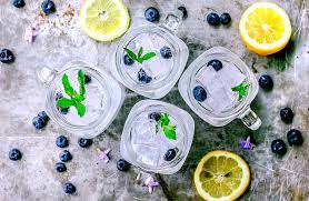 Blueberry Lemon Fizz - Bebida sin alcohol